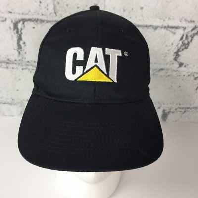 CAT Caterpillar Men's Snapback Black Hat Baseball Cap - Heavy Equipment ...