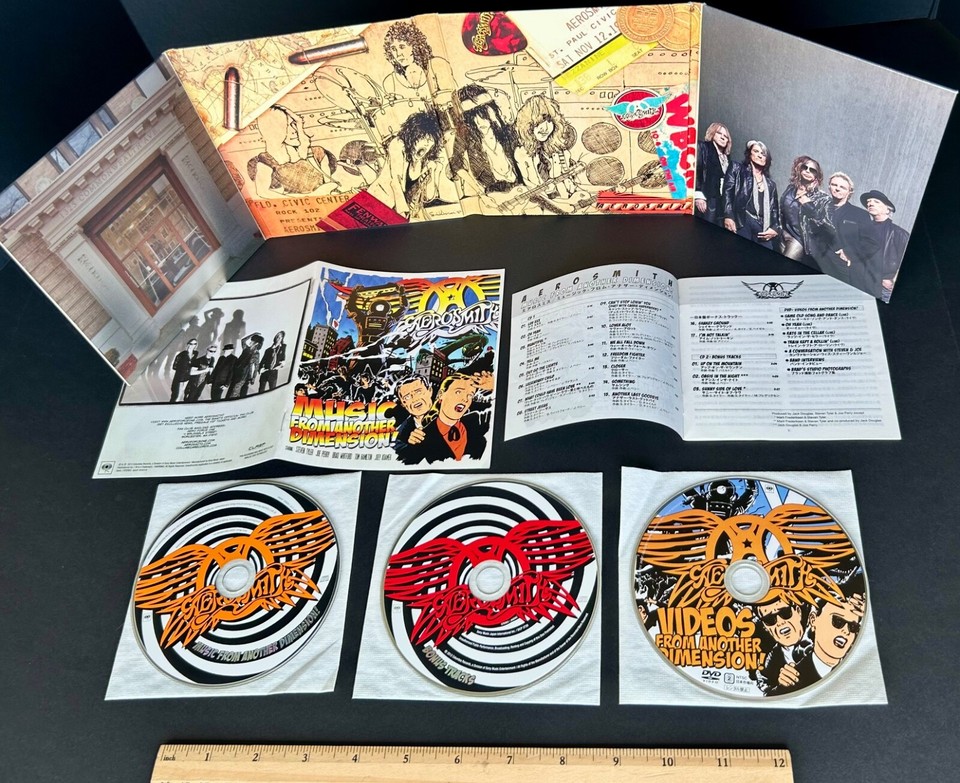 Japan Deluxe 3-disc AEROSMITH large fold-out digipack Bonus CDs/DVD ...