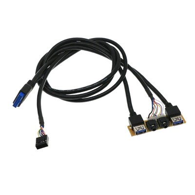 60cm Motherboard Definition Double USB 3.0 Interface Extension Cable | eBay