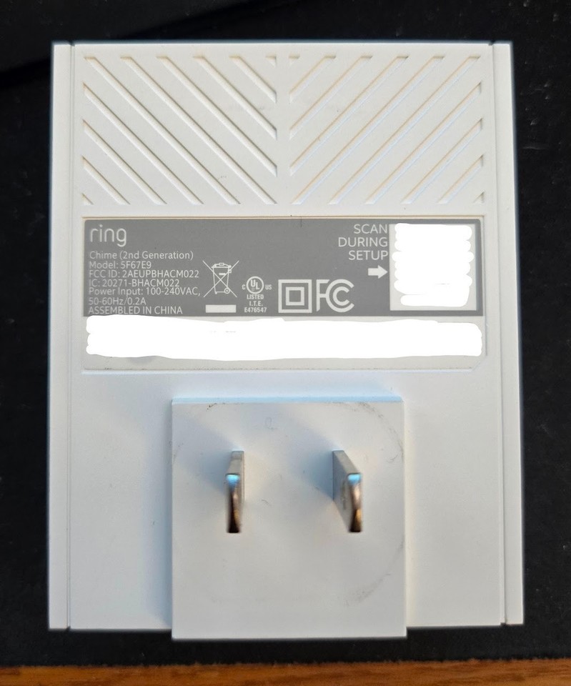 Ring Chime Pro Indoor Chime (2nd Gen) Model: 5UM2E5 White | eBay