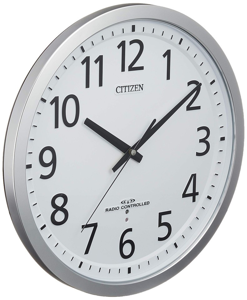 RHYTHM Wall Clock, Radio-Controlled, Office Clock, CITIZEN 8MY462-019 ...