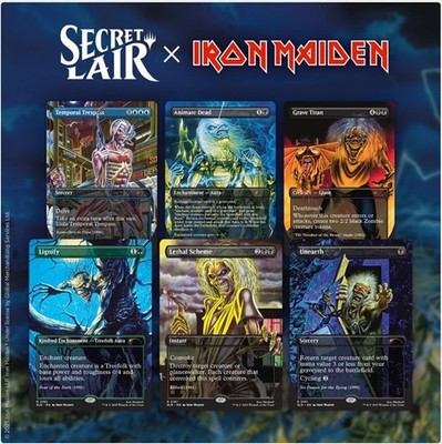 Secret Lair X Iron Maiden: Album Art Non-Foil Secret Lair Presale MTG ...