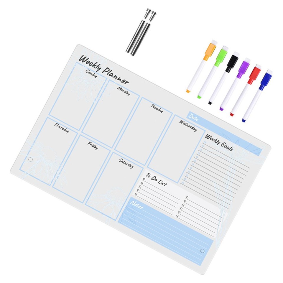 Acrylic Whiteboard for Desk To Do List Planner Desktop Memo Board ...