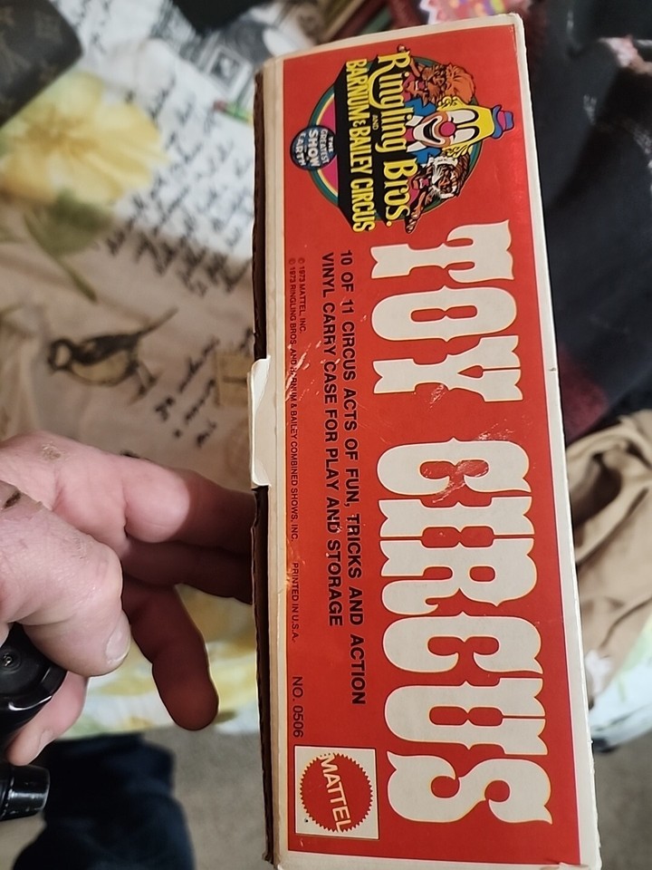 Vintage Mattel TOY CIRCUS With Box Ringling Bros and Barnum & Bailey ...