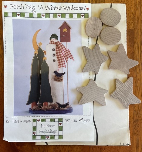 Porch Pals - A Winter Welcome - Pattern with Wood Accent Pieces - #508 ...