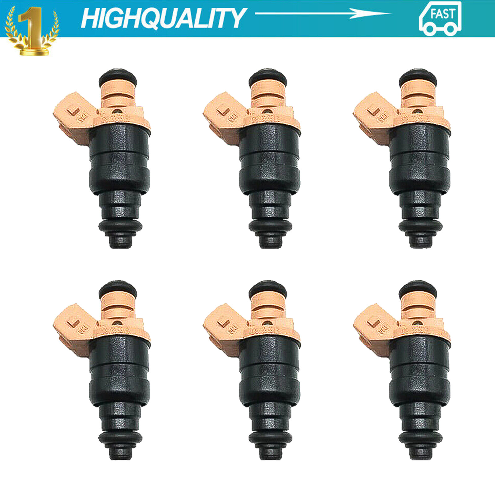6X Fuel Injector 078133551BL 07813351BA For 2000-2005 Audi S4 A6 ...