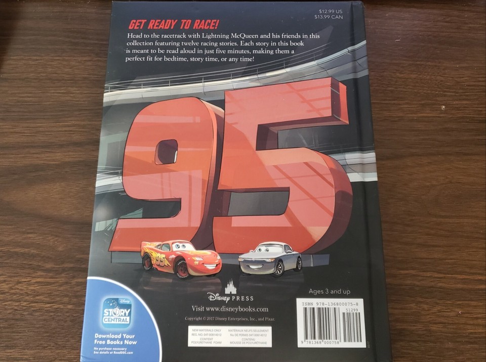 5-minute Racing Stories by Disney Book Group Hardcover Book Free Ship ...
