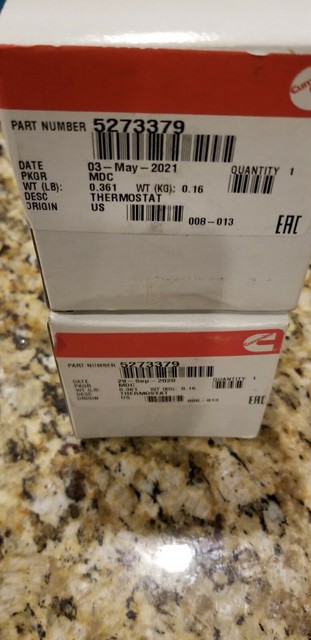 Cummins Genuine Parts OEM 5273379 Thermostat for sale online | eBay