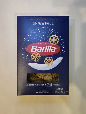Barilla Snowfall Pasta Limited Edition - Snowflake Shapes - 12 oz Pkg ...