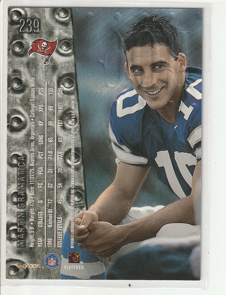Martin Gramatica 1999 Skybox Metal Universe Rookie Buccaneers | eBay