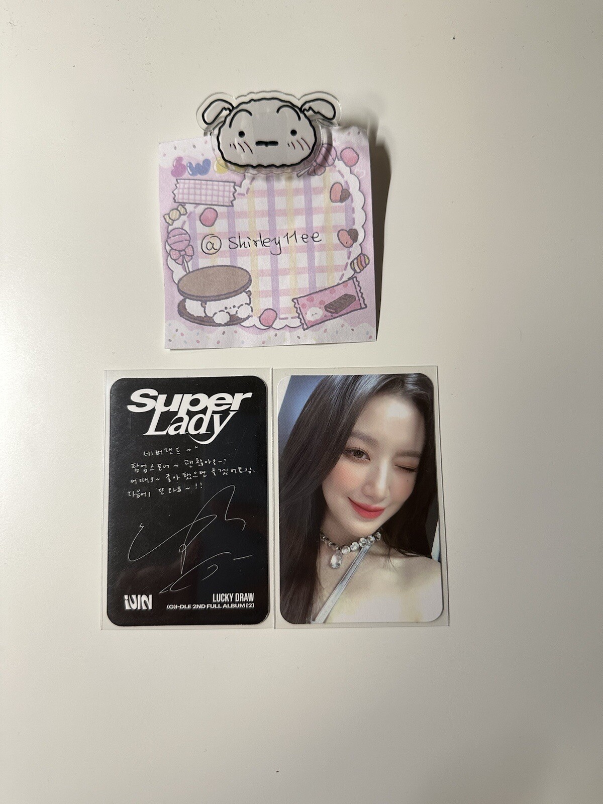 (G)I-DLE gidle Shuhua Line Friends Lucky Draw 30K purchase benefits ...