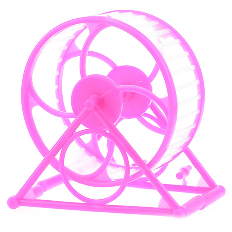 Wheel Running Exercise Scroll Silent Hamster Mouse Rat Gerbil Pet T ...