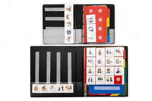 MY COMMUNICAID 2 BOOKS 480 CARDS ASL SCHEDULE BOARD AUTISM THERAPY ...