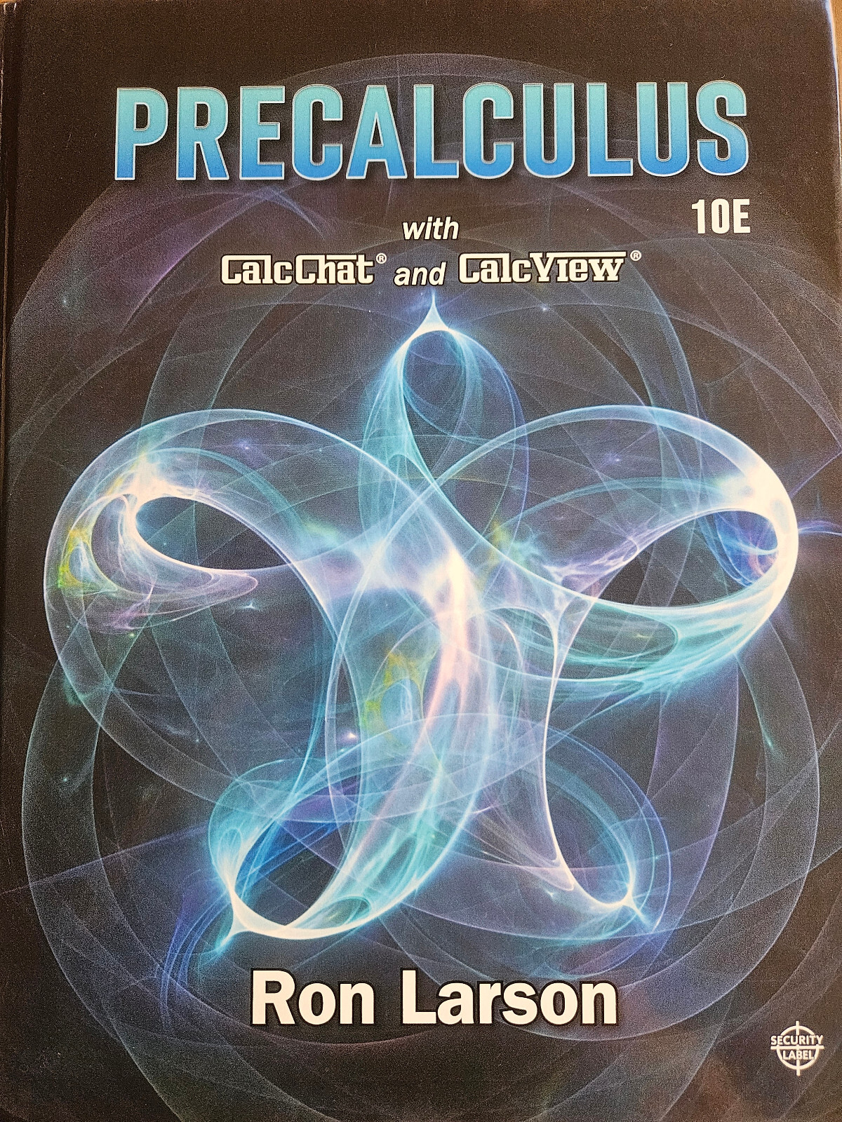Precalculus - Hardcover - Ron Larson - 10th Edition - 1 Day Ship ...