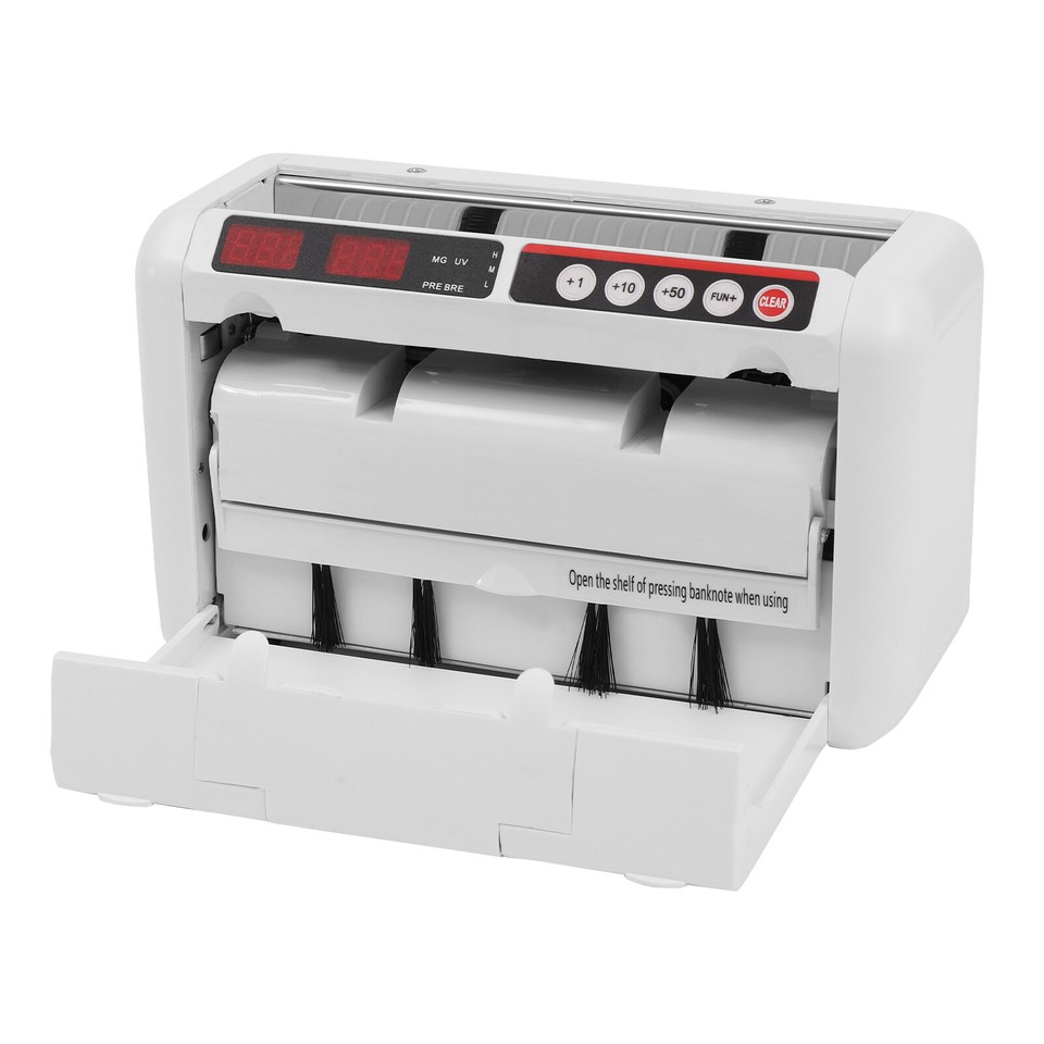 Bill Counter Money Cash Counting Machine Portable Rechargeable UV ...