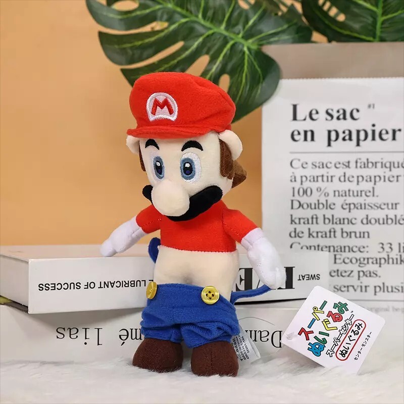 6" Super Mario Bros Plush Toys MP5 Mario Soft Stuffed Doll Xmas ...