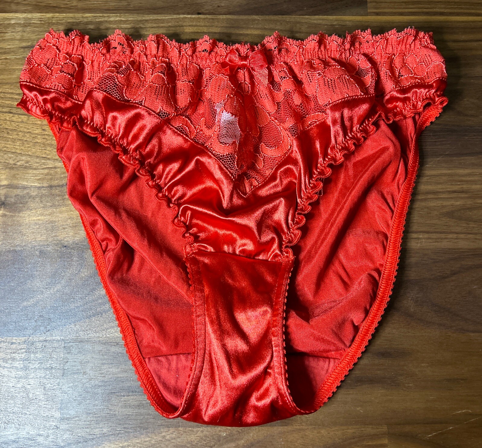 Victoria’s Secret Vintage Liquid Satin Hi Cut Brief S… - Gem
