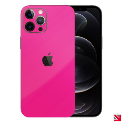 FLUORESCENT PINK iPhone 12 Pro Max Skin Decal Vinyl Sticker Wrap | eBay UK