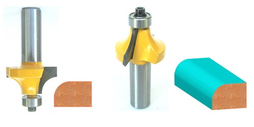 1pc 1/2" Sh 3/8" Radius 1-1/4" Cutting Diameter Round Over Router Bit ...