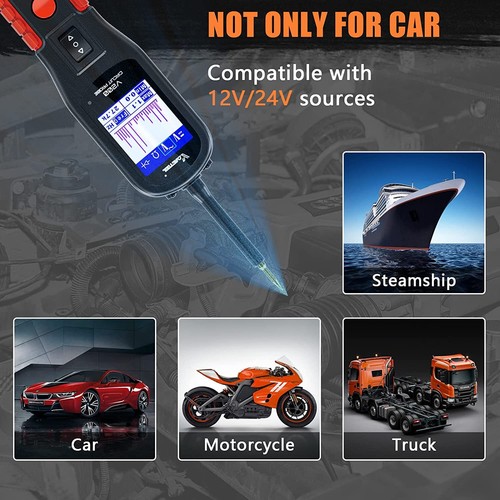 12V/24V V200 Circuit Tester Electrical Power Probe AVOmeter Automotive ...