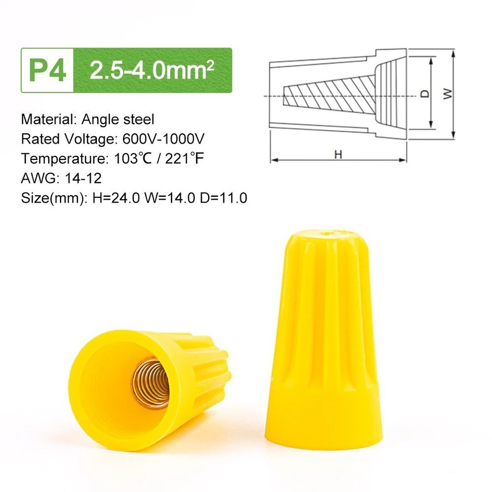 Nylon Wire Caps Insulated Twist Caps Nuts Wire Connectors Nuts ...
