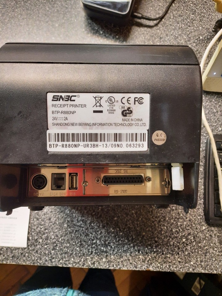 BTP R880NP Thermal Receipt Printer USB/Ethernet EPOS Compatible Working ...
