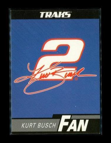 2006 PRESS PASS TRAKS Nascar Sticker Trading Card KURT BUSCH FAN | eBay