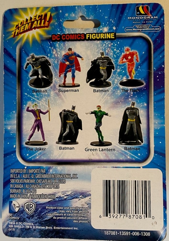 DC Comics ~ Monogram ~ Batman Mini Action Figurine ~ 2 1/2" ~ Brand New ...