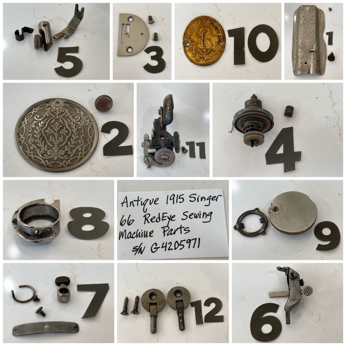 Singer Sewing Machine Parts Selection Of Vintage Singer Sewing Machine