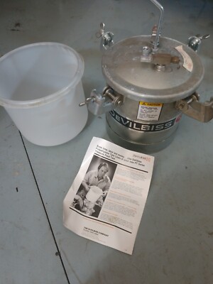 BRAND NEW NOS DeVilbiss PT Series 2 Gallon? Galvanized Pressure Paint ...
