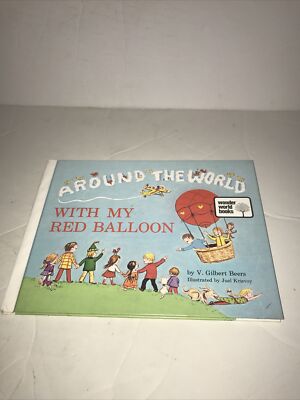 Vintage 1973 Wonder World Books Around The World With My Red Balloon | eBay