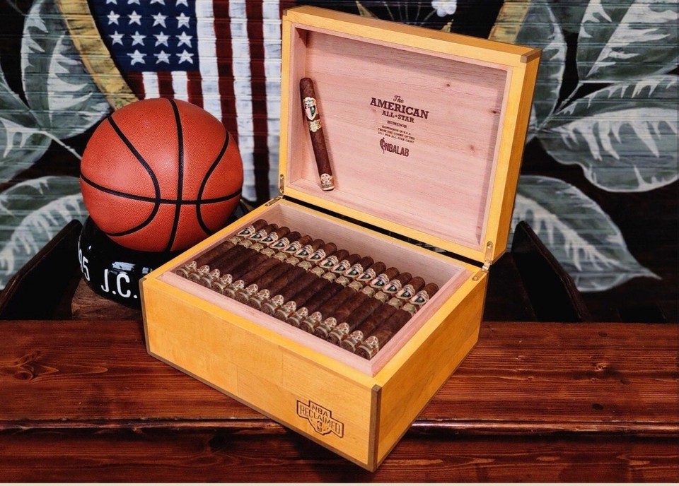 J.C.NEWMAN CIGARS Humidor (90ct) made from The NBA American All-Star game floor | eBay