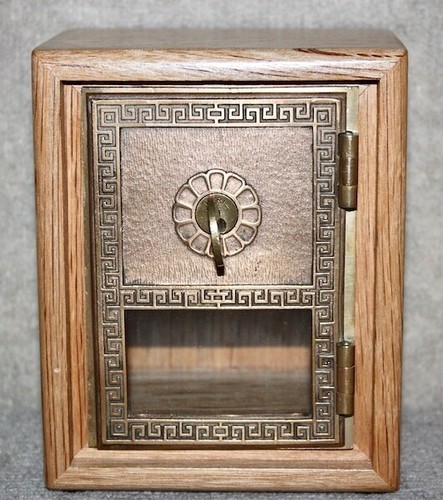 Antique USPS P O Post Office Box Door Bank With Key | eBay