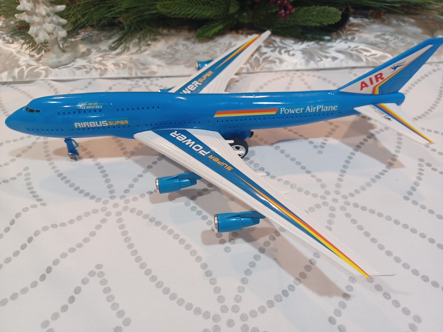 PLANE TOY A380 BIG PULL CORD COMMERCIAL AIRPLANE PLANE ASSEMBLE | eBay