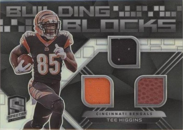 2020 Panini Spectra - Building Blocks Relics #BB-10 Tee Higgins /99 ...