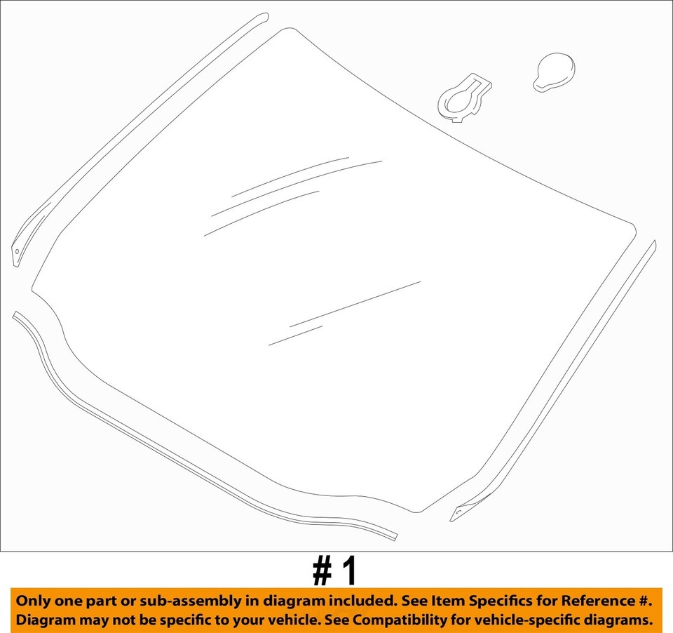 FORD OEM 19-21 Edge Windshield Glass-Windshield KT4Z5803100G | eBay