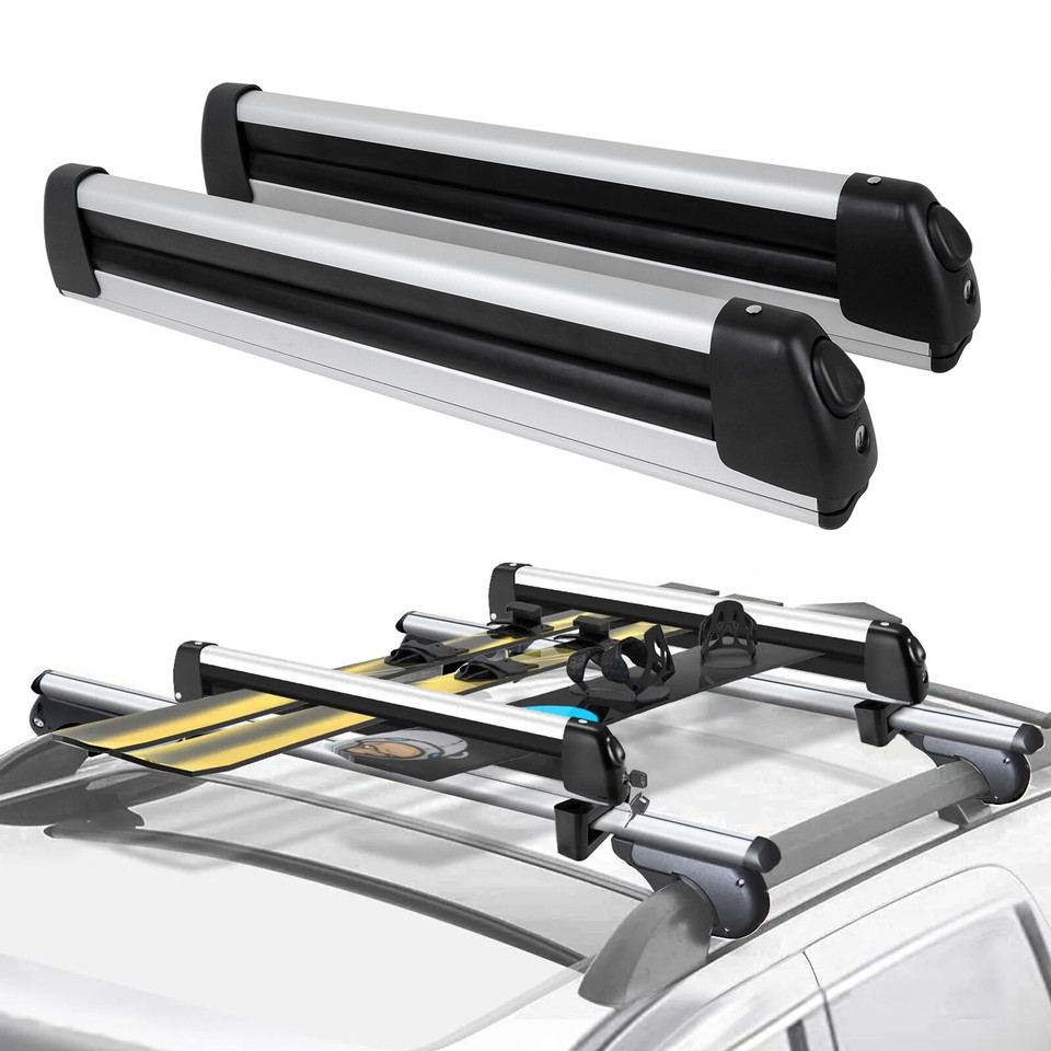 Ski Snowboard Top Roof Rack Carrier Cross Bar Aluminum For TESLA Model ...