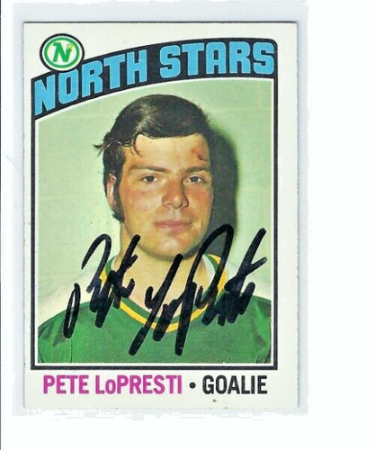 1976-77 Topps Pete Lopresti Autographed RC Hockey Card #184 | eBay