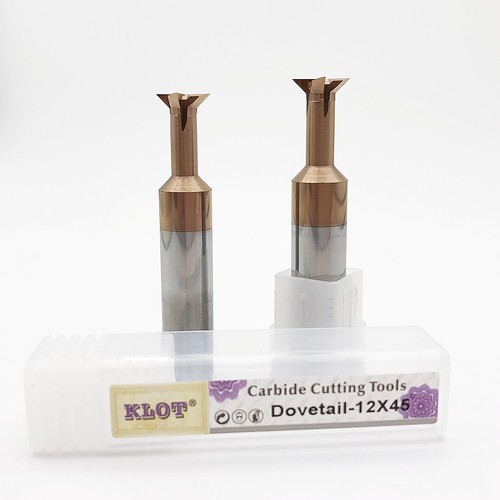 AlTiN Coated Dovetail Milling Cutter Solid Carbide End Mill 2mm-20mm 45 ...