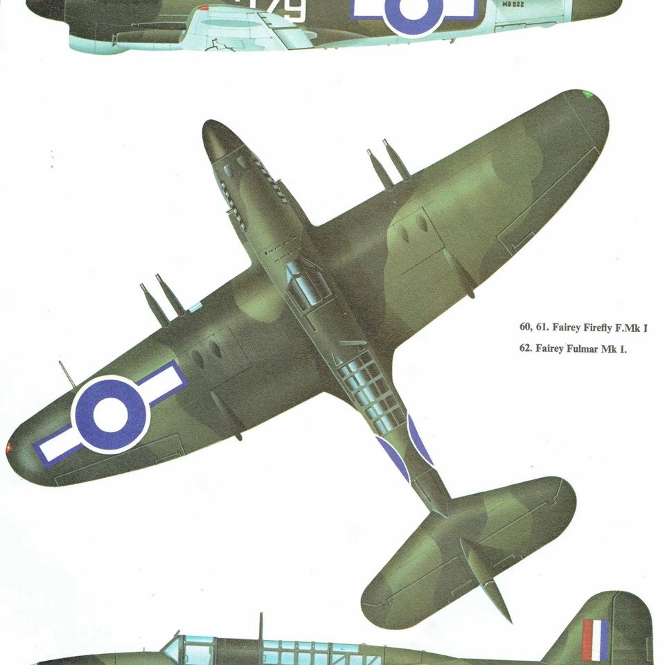 1985 Fairey Swordfish Mk III & Fairey Barracuda Mk II Aircraft 8 x 10. ...