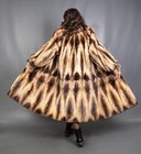 7353 GLAMOROUS GERMAN SABLE FUR COAT LUXURY VERY LONG PELZ BEAUTIFUL ...