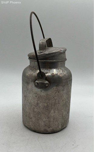Vintage Silver Mile & Dairy Milk Can With Lid And Handle 7 Inch Tall | eBay