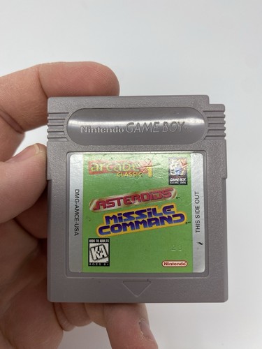 Arcade Classic 1 Asteroids Missile Command Nintendo Game Boy Cartridge ...