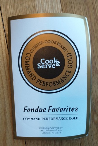Command Performance Gold Cuisine-Cookware Fondue & Sauces Favorites ...