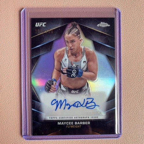 2024 Topps Chrome UFC Maycee Barber Auto Refractor #/150 “The Future ...
