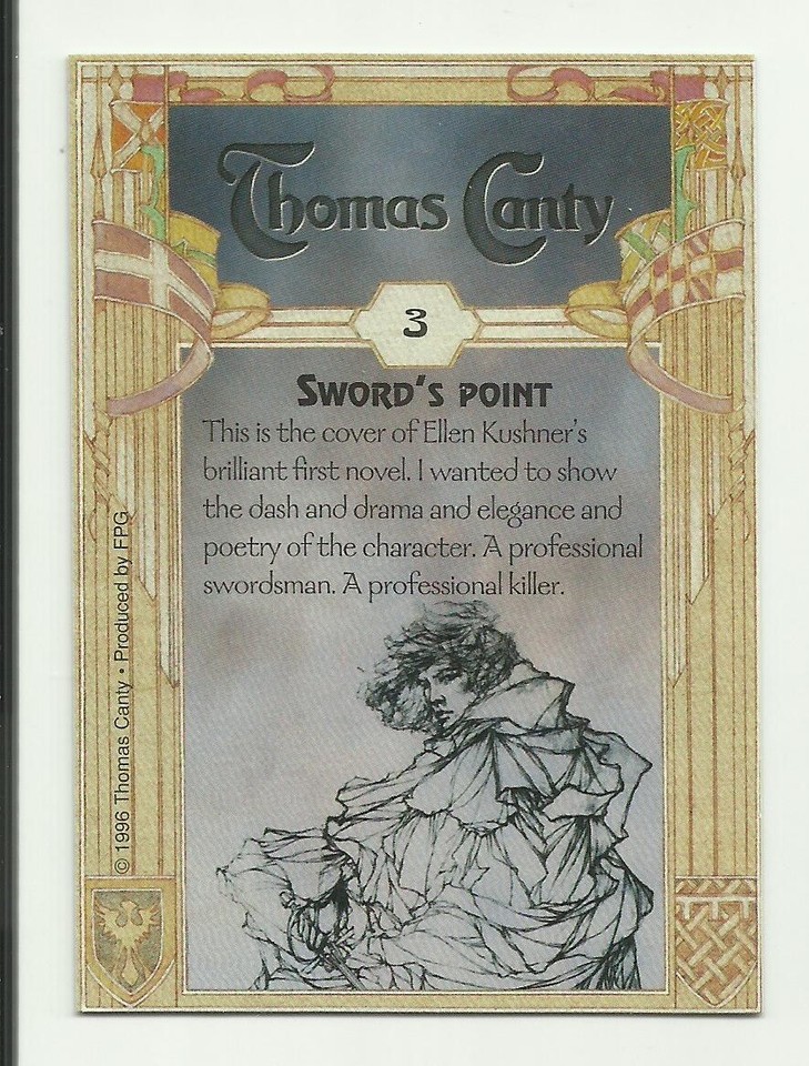 1996 FPG Thomas Canty Collection Fantasy Art Trading Card #3 Sword's ...