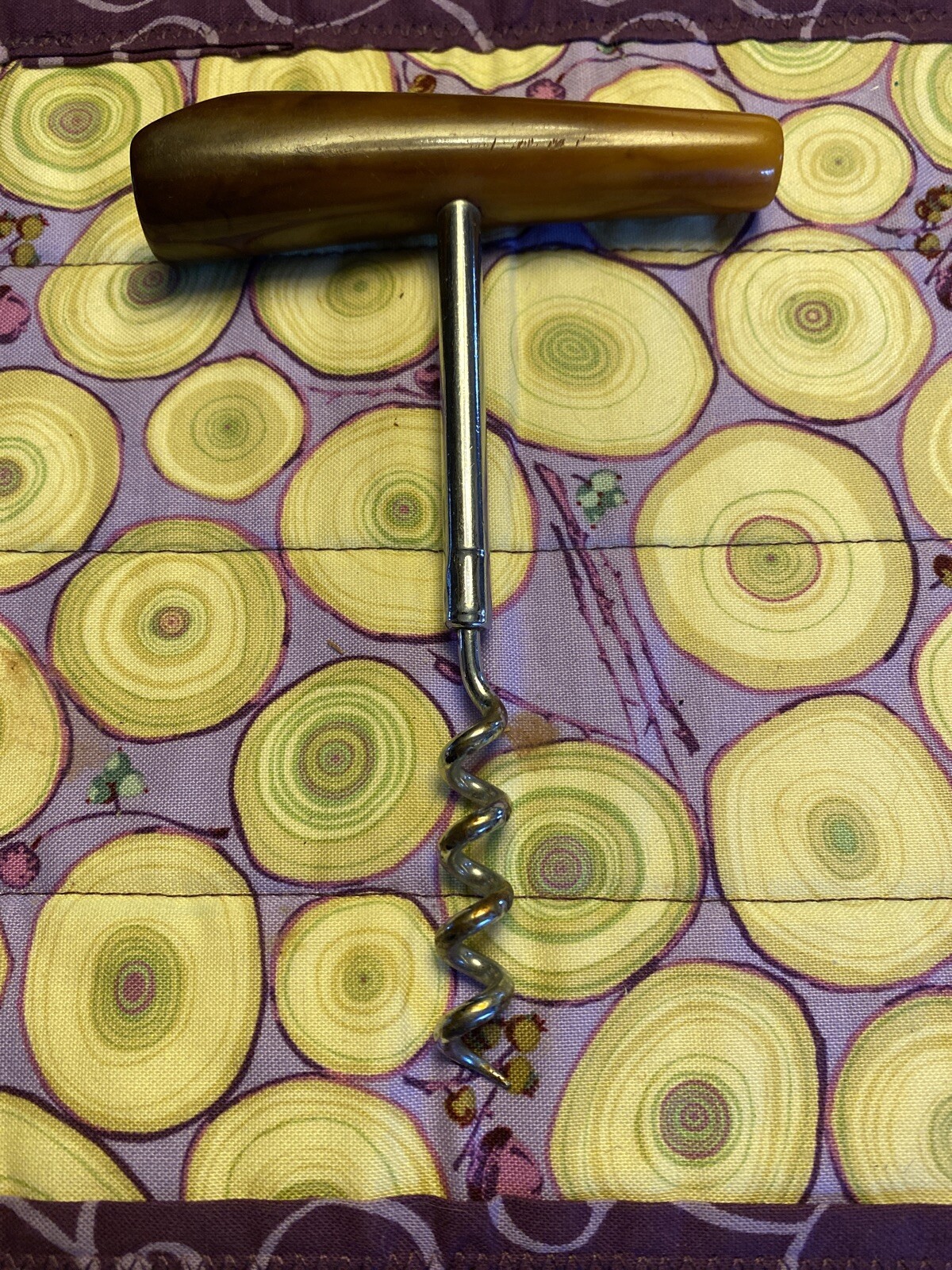 Vintage Bakelite Handle Corkscrew Mid Century Modern Kitchen Barware ...