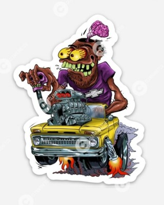 Classic Chevy Truck STICKER - Ratfink Style Chevrolet Hot Rod Rat Fink ...
