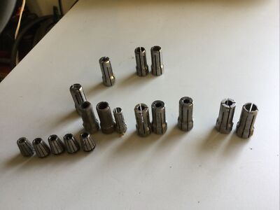 Lot Of 17 -DA100-DA-200 Double Angle & Single Angle Collet’s | eBay