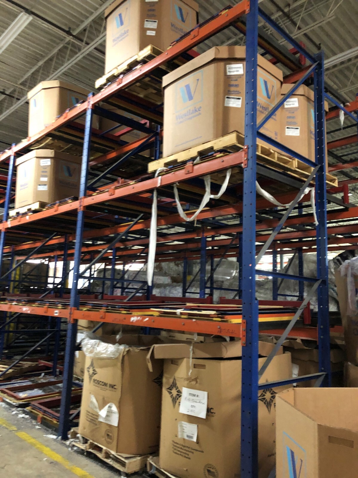 Structural Pushback Pallet Rack System 4 Deep X 3 High | eBay